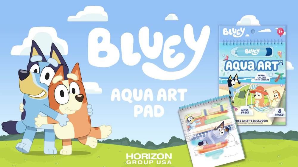 Bluey Aqua Art Pad, 8 Pages, Child, Ages 3+ - Walmart.com