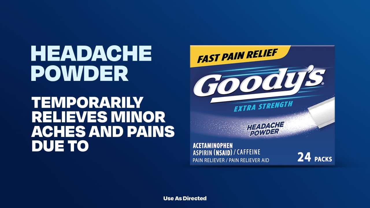 (2 pack) Goody's Extra Strength Headache Powder, 50 Powder Sticks ...