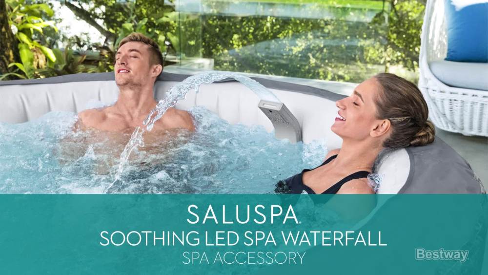 SaluSpa Soothing Alternating Multi-Color LED Waterfall Compatible with ...