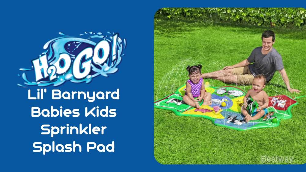 H2OGO! Lil' Barnyard Babies Toddler Multicolor Sprinkler Splash Pad 65 ...