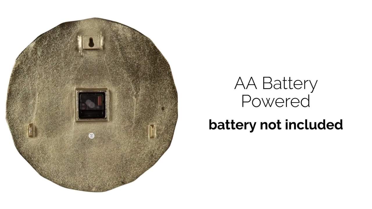 Kate and Laurel Sancia Modern Numberless Round Metal Wall Clock, 16 ...