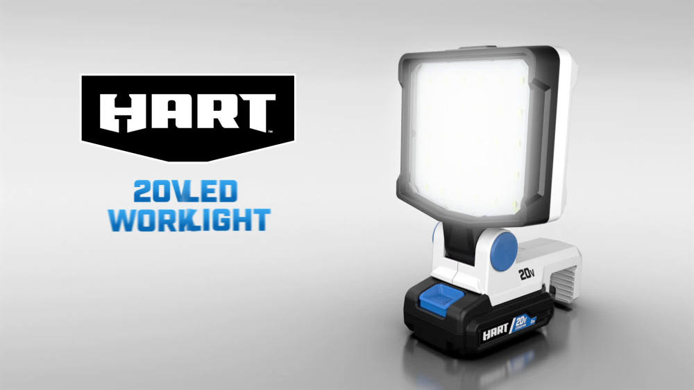 HART 20-Volt Cordless LED Work Light (Battery Not Included) - Walmart.com