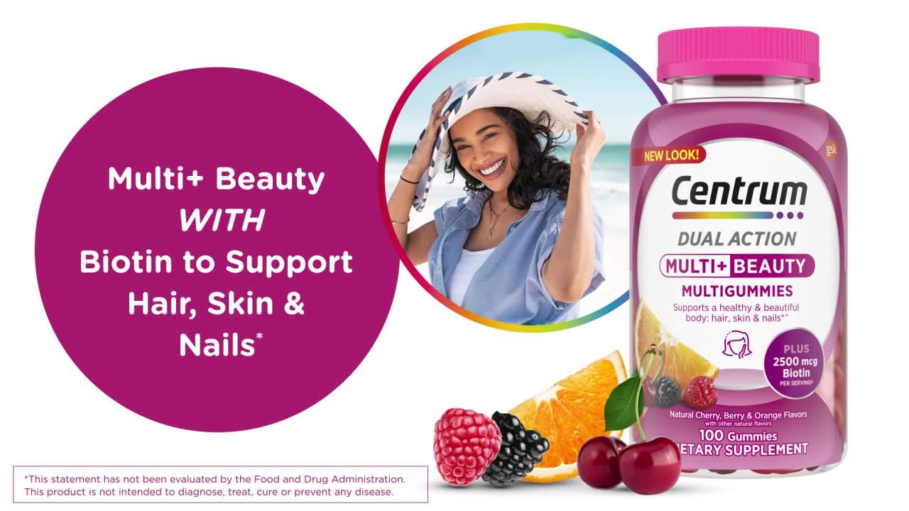 Centrum Adult Multi + Omega-3 Multigummies, Assorted Fruit, 110 Ct ...