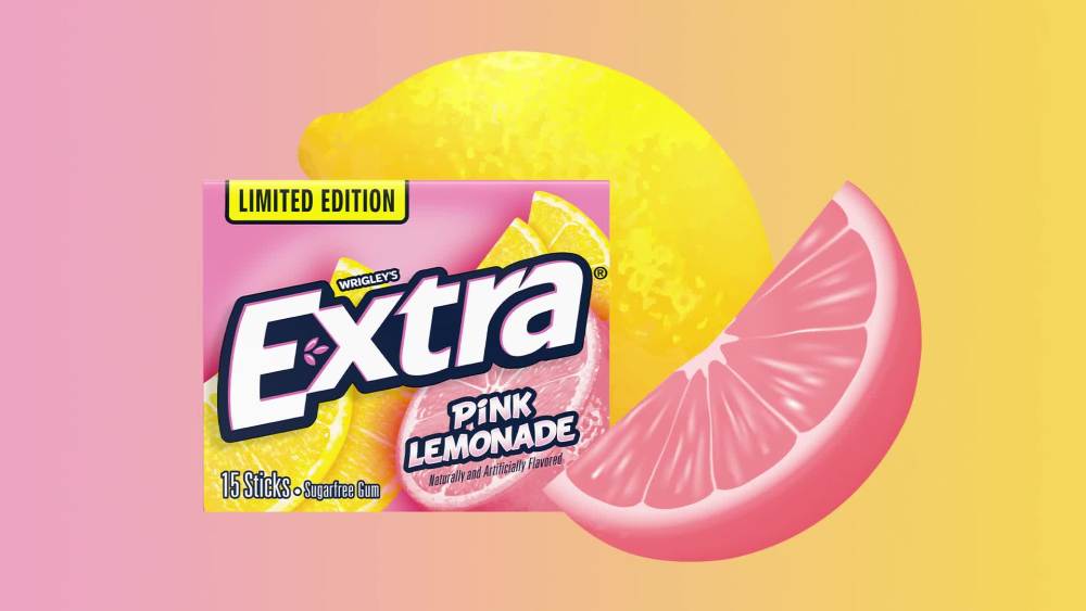 Extra Pink Lemonade Sugar Free Chewing Gum - 15 Sticks - Walmart.com