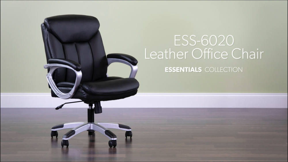 OFM Essentials Collection Executive Office Chair, in Black/Black (ESS ...