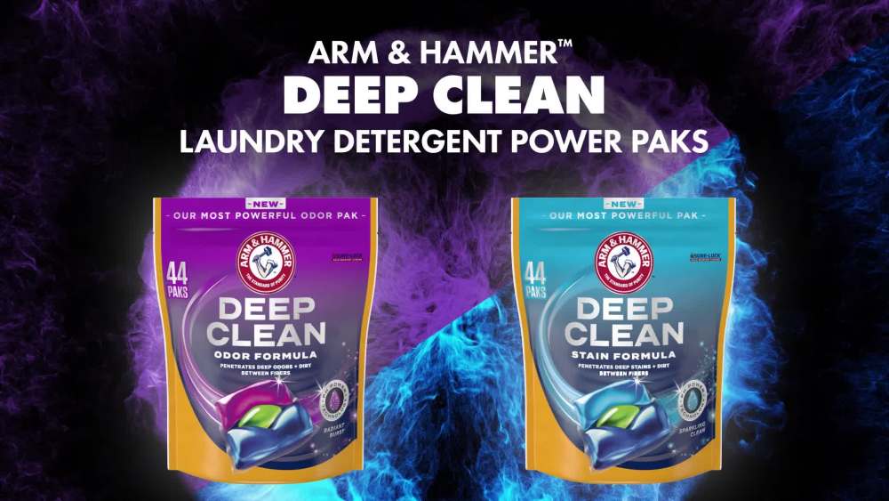 ARM & HAMMER Deep Clean Stain Formula, Laundry Detergent Power Paks, 44 ...