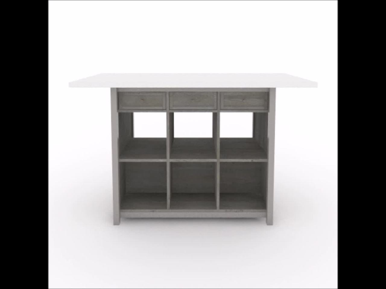 Sauder Craft Pro Series Work Table with Drawers, Mystic Oak finish ...