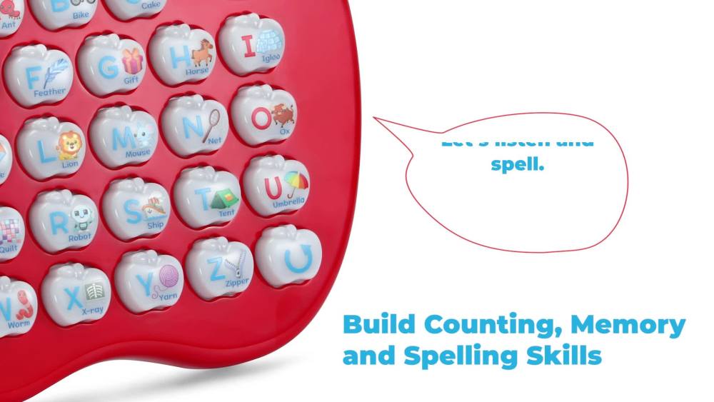 VTech ABC Learning Apple Interactive Alphabet and Phonics Toy for ...