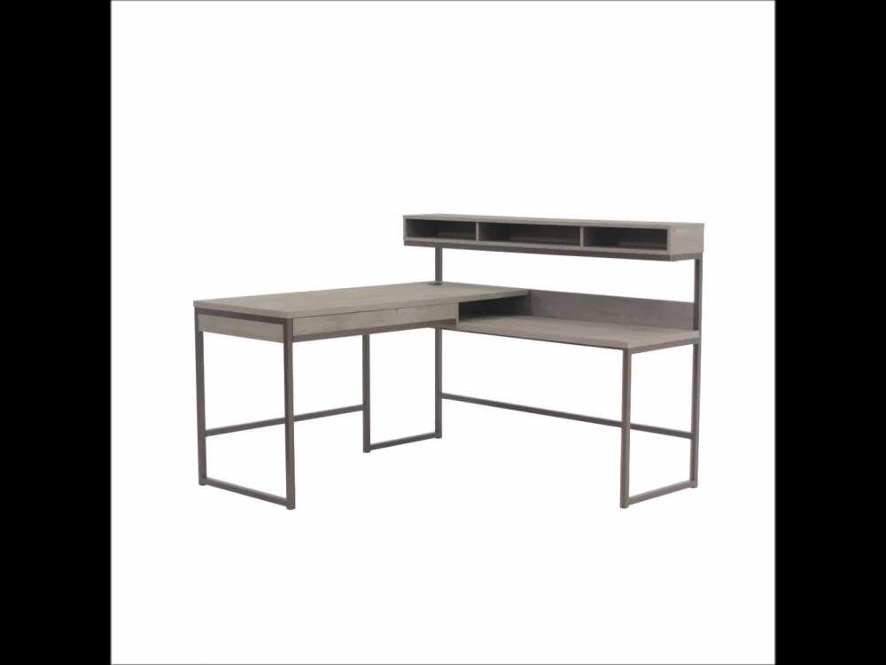 Sauder 423446 Manhattan Gate L-Shaped Desk, Mystic Oak Finish - Walmart.com