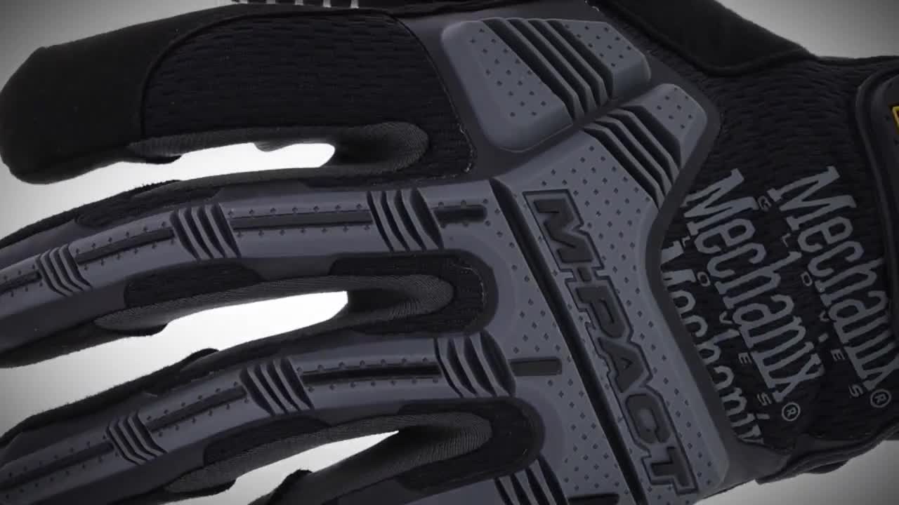 Mechanix Wear - M-Pact Glove, Black Men's Size Medium, Touchscreen ...