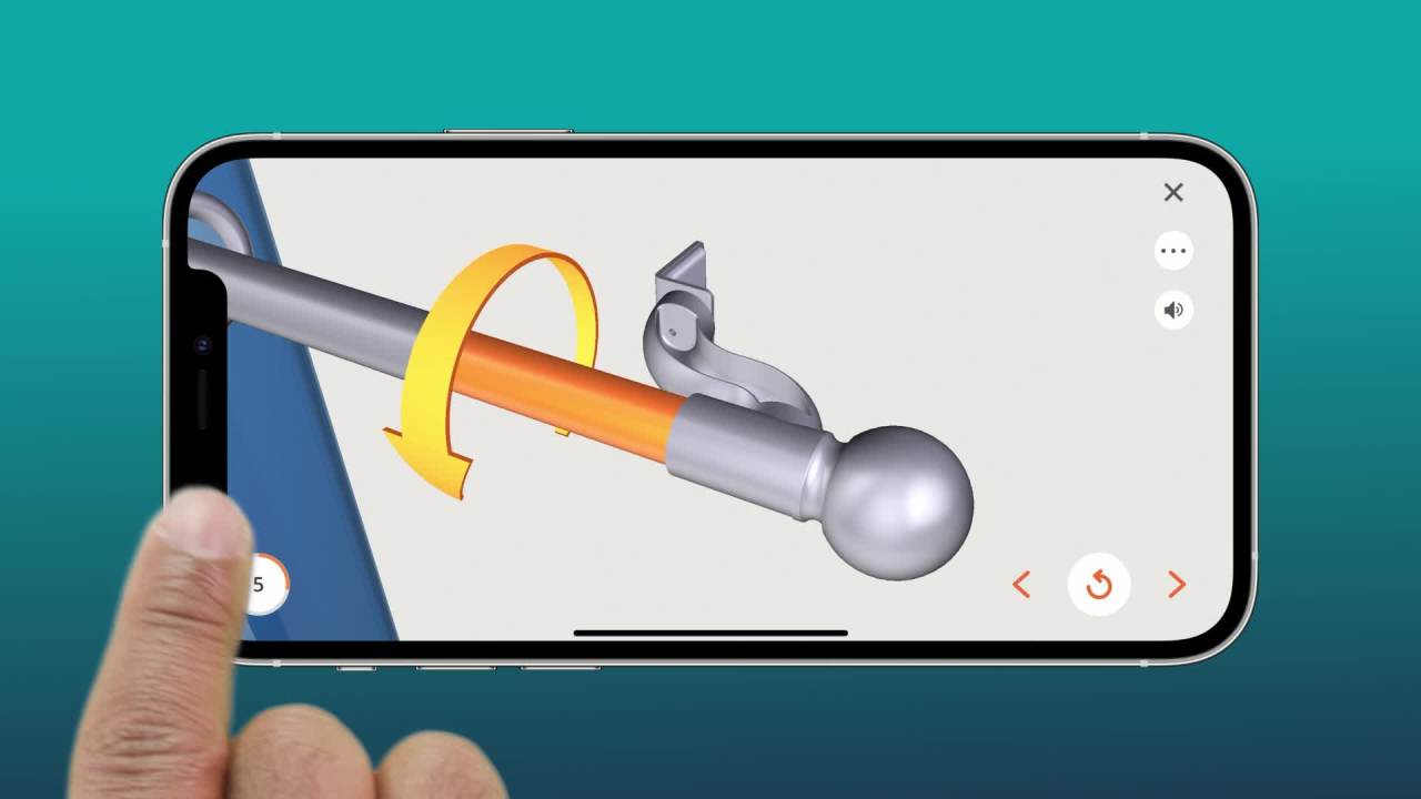 Zenna Home Smart Rods Adjustable Tension Single Curtain Rod, 48" - 84 ...