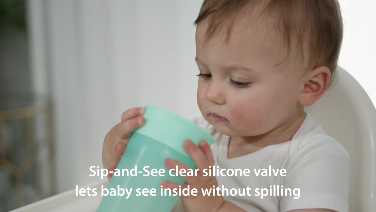 Dr. Brown's Milestones Cheers 360 Sippy Cup, Spoutless Transition ...