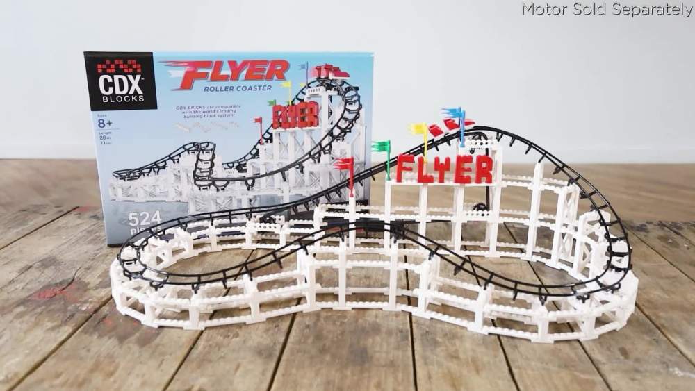 CDX Blocks: Flyer - 539 Pieces, Building Brick Set, Gravity Powered ...