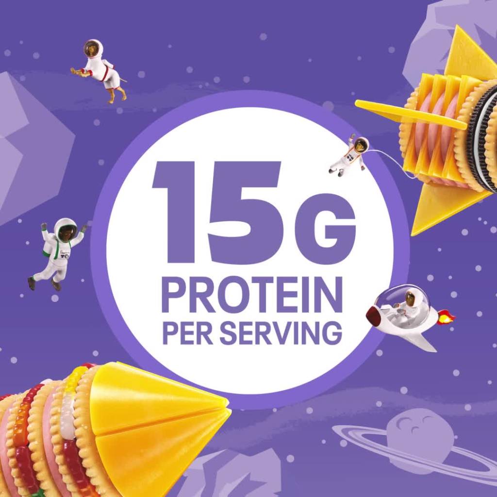 Lunchables Shareables Ham & Cheddar with Crackers, Chocolate Crème ...