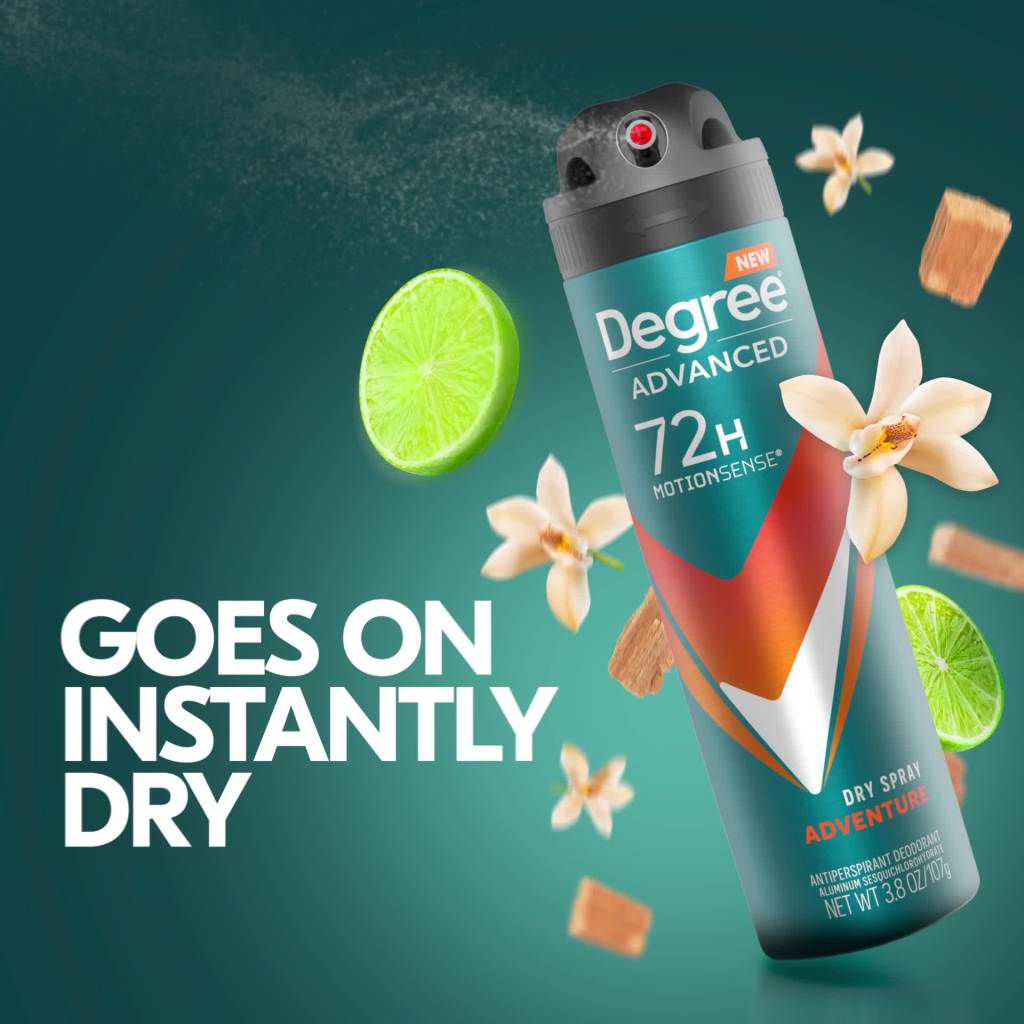 Degree Men Advanced Antiperspirant Deodorant Dry Spray for Men ...