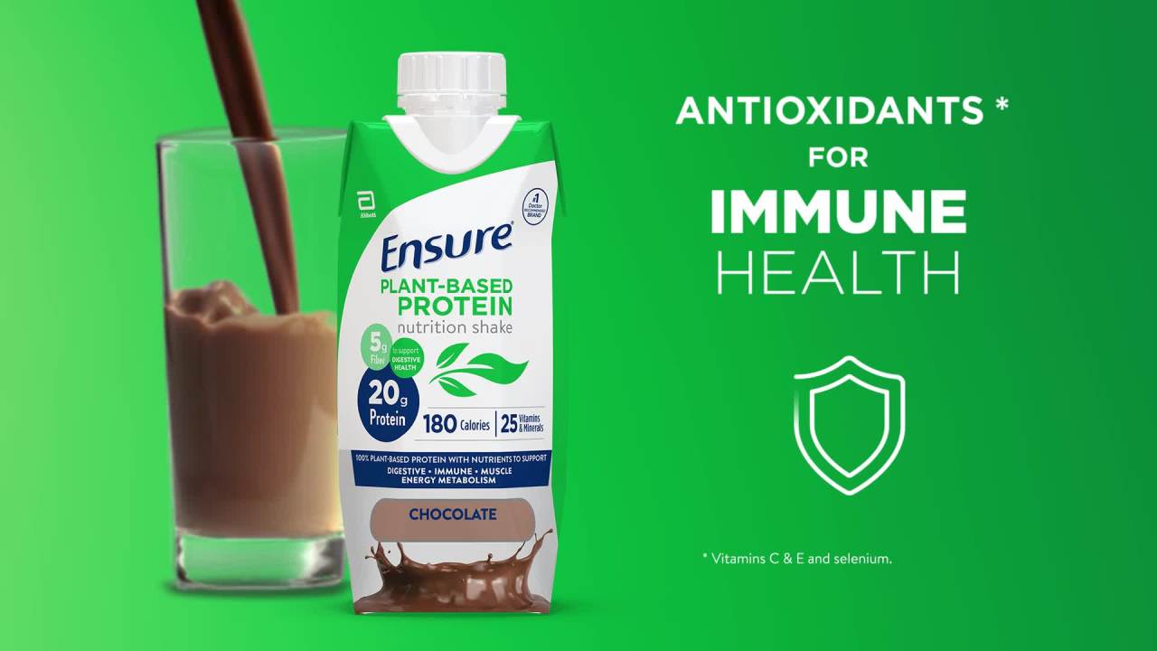 Ensure Vegan Plant-Based Protein Nutritional Drink, Dairy Free, Vanilla ...