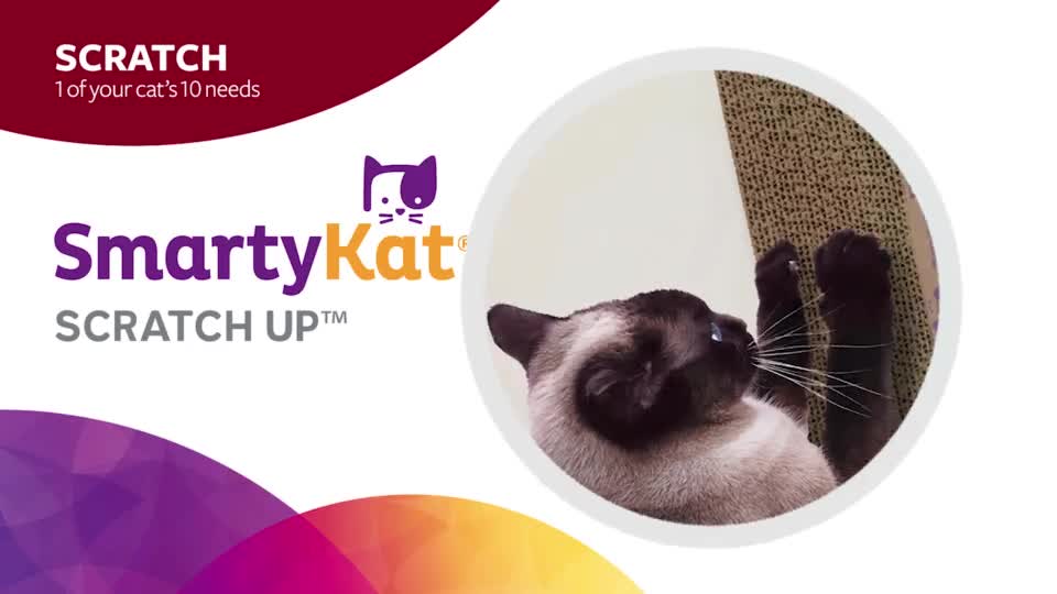 SmartyKat Scratch Up with Catnip Infusion Technology Corrugate Hanging Cat Scratch Pad ...