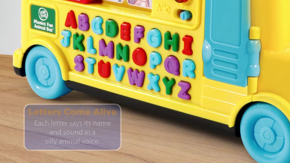 LeapFrog Alphabet Learning Toy with Phonics Fun Animal Bus and Sound ...