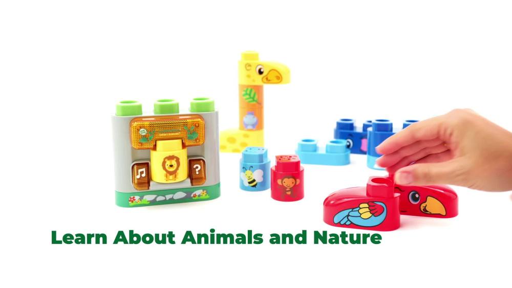 LeapFrog LeapBuilders Safari Animals Learning Blocks Toy for Kids ...