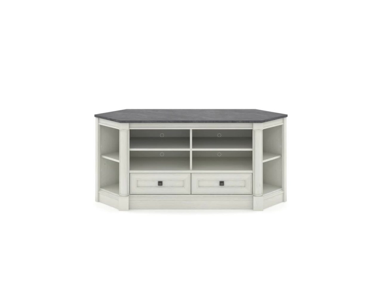 Sauder Palladia Corner TV Stand/Credenza for TVs up to 60", Glacier Oak ...