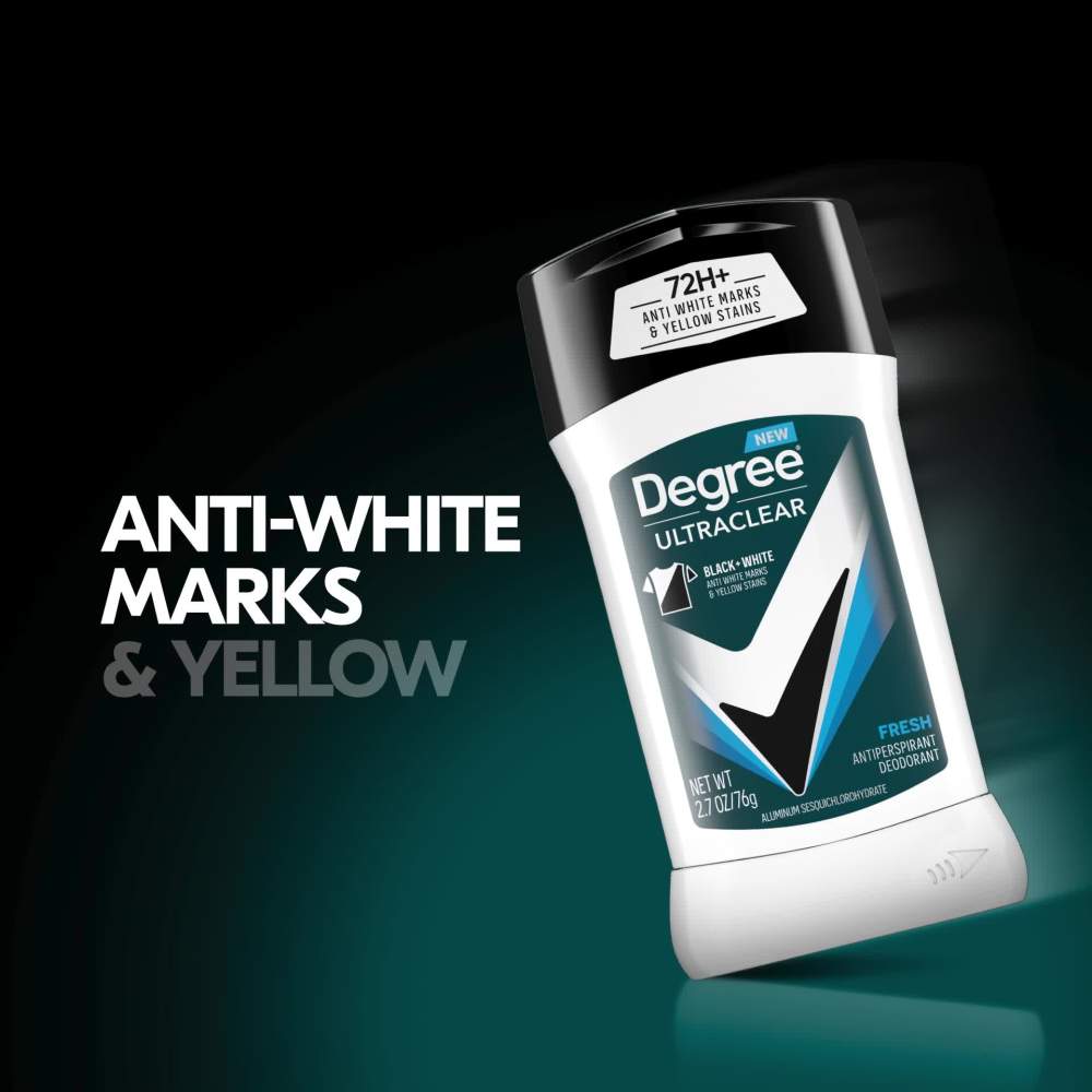 Degree Ultra Clear Long Lasting Antiperspirant Deodorant Stick, Fresh ...