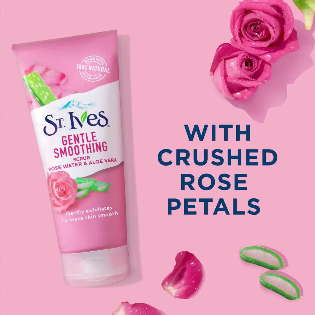 St. Ives Micro Face Exfoliant Rose Water & Aloe Facial Exfoliator for ...