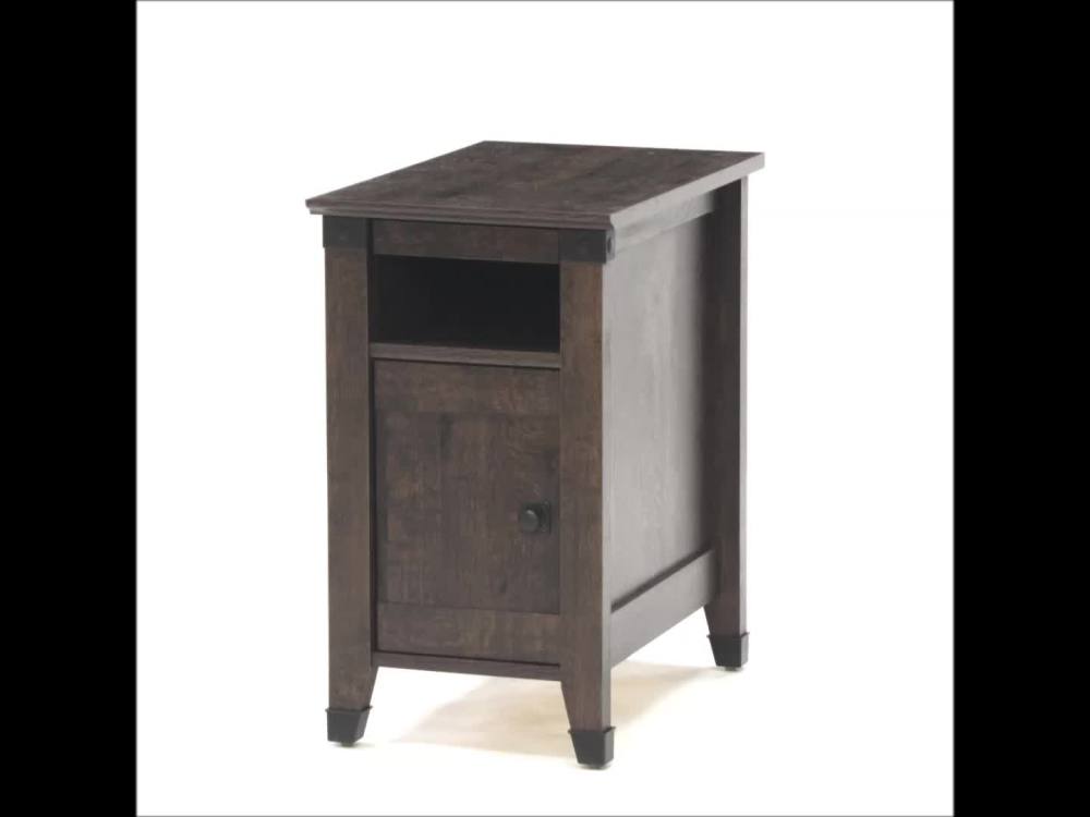Sauder Carson Forge Side Table, Coffee Oak Finish - Walmart.com