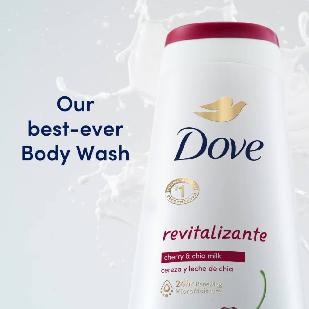 Dove Body Wash Revitalizante Cherry And Chia Milk 20 Oz