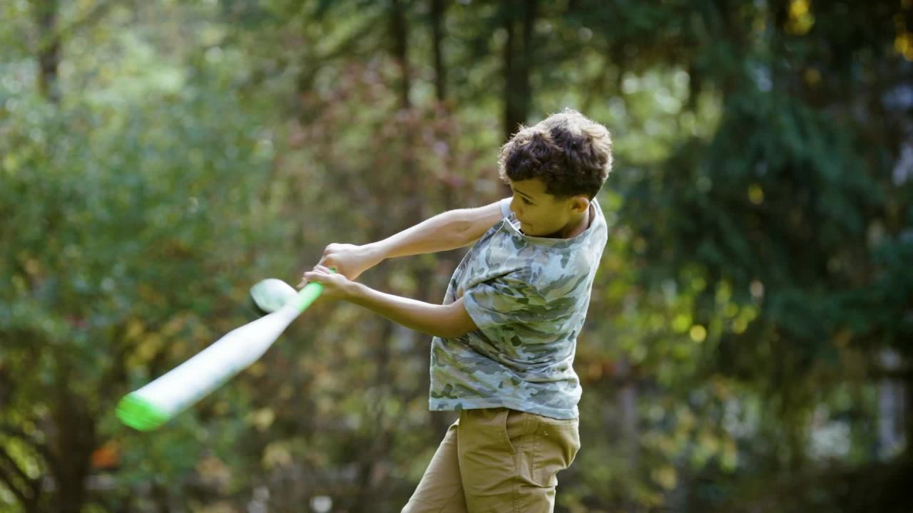 NERF Power Blast Kids Baseball Bat and Ball Set - Kids Plastic Baseball ...