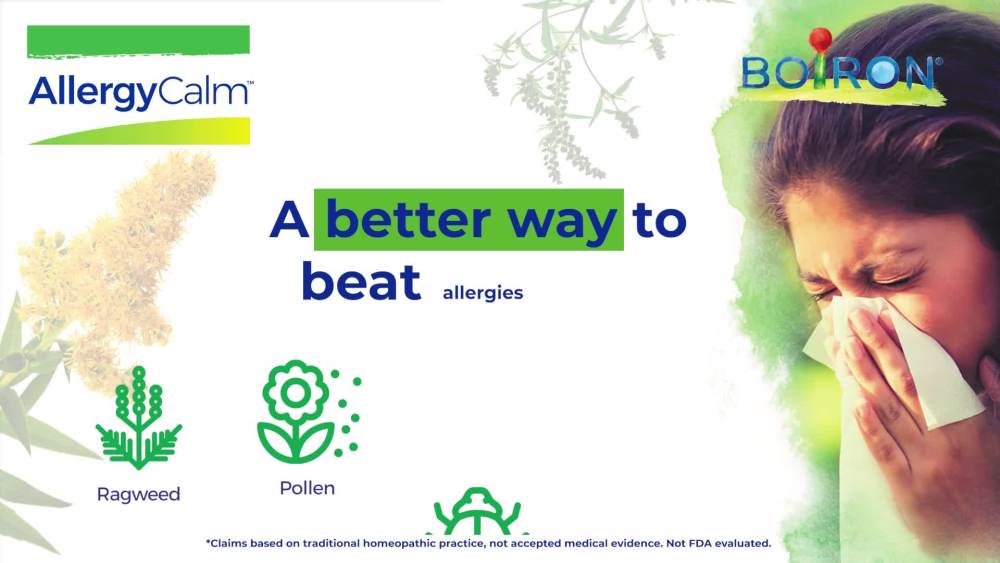 Boiron AllergyCalm Tablets, Homeopathic Medicine for Allergy Relief, Itchy & Watery Eyes ...