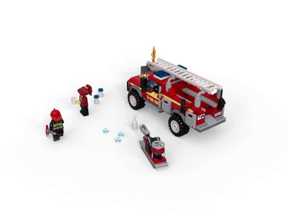 LEGO City Fire Chief Response Fire Truck 60231 Fire Rescue Building Set ...