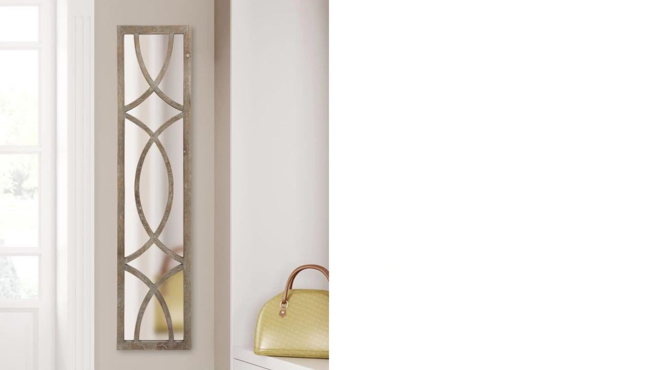 Tolland Extra Long Decorative Wooden Panel Wall Mirror - Walmart.com