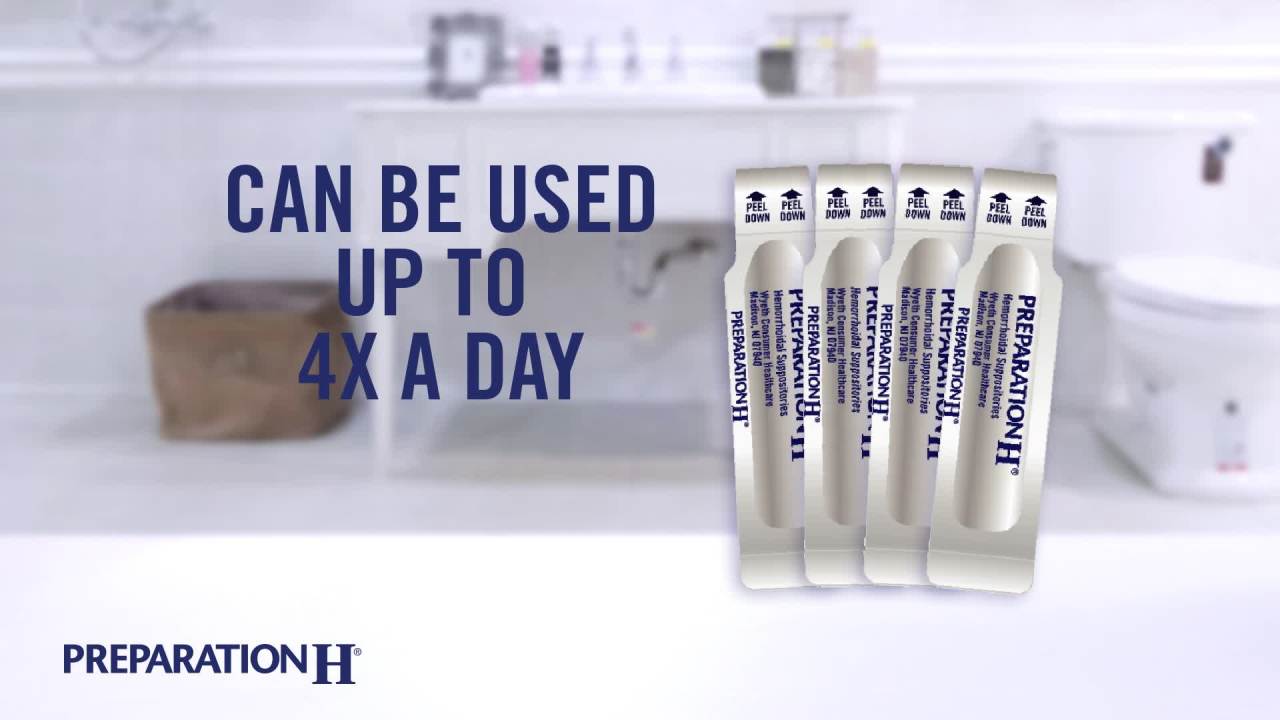 Preparation H Hemorrhoidal Treatment - Suppositories for Itching and ...