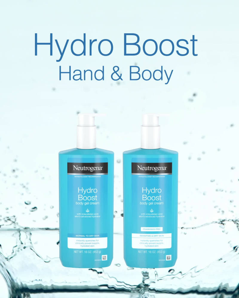 Neutrogena Hydro Boost Gel Hand Cream with Hyaluronic Acid, 3 oz ...