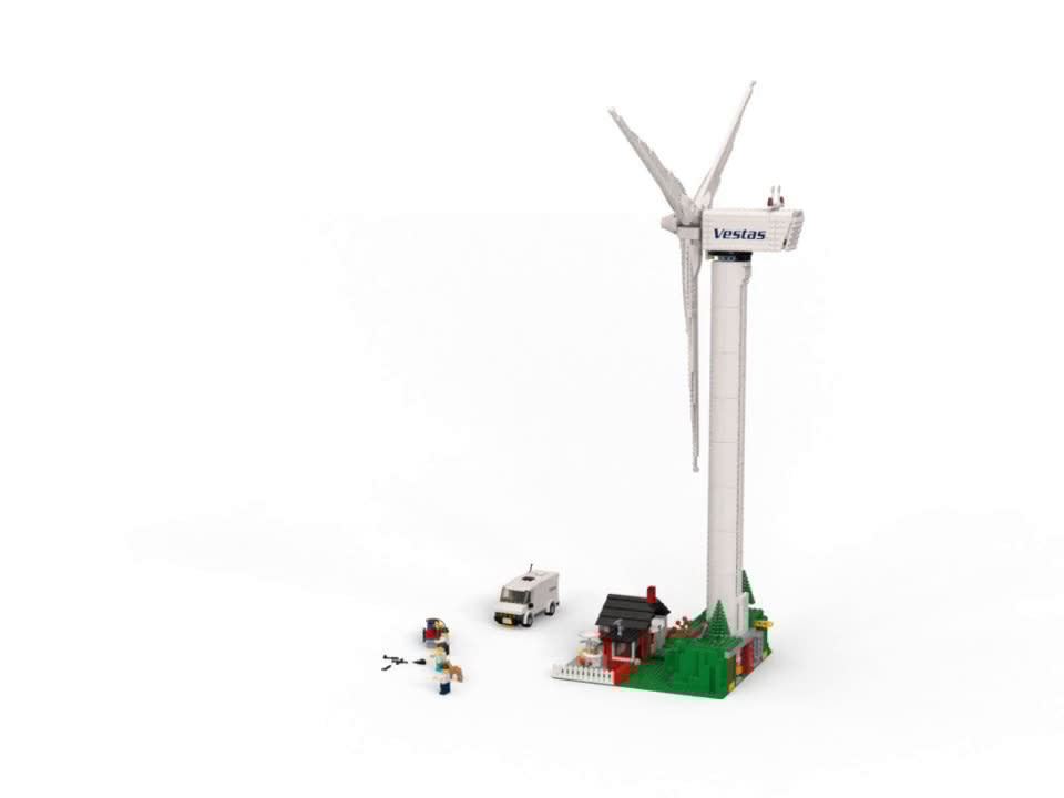 LEGO Creator Expert Vestas Wind Turbine 10268 Turbine Building Set ...