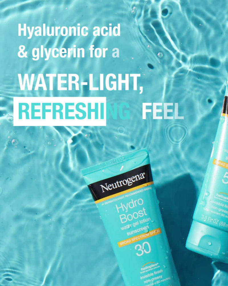 Neutrogena Hydro Boost Moisturizing Sunscreen Lotion, SPF 30, 3 fl. oz ...