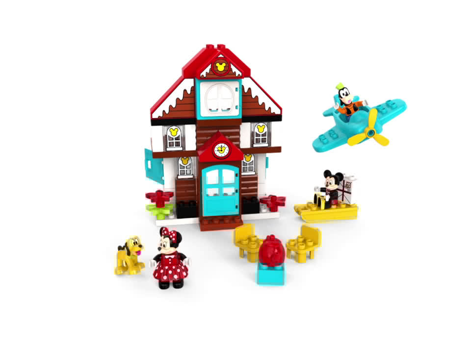 LEGO DUPLO Disney Mickey's Vacation House 10889 Toddler Building Set ...