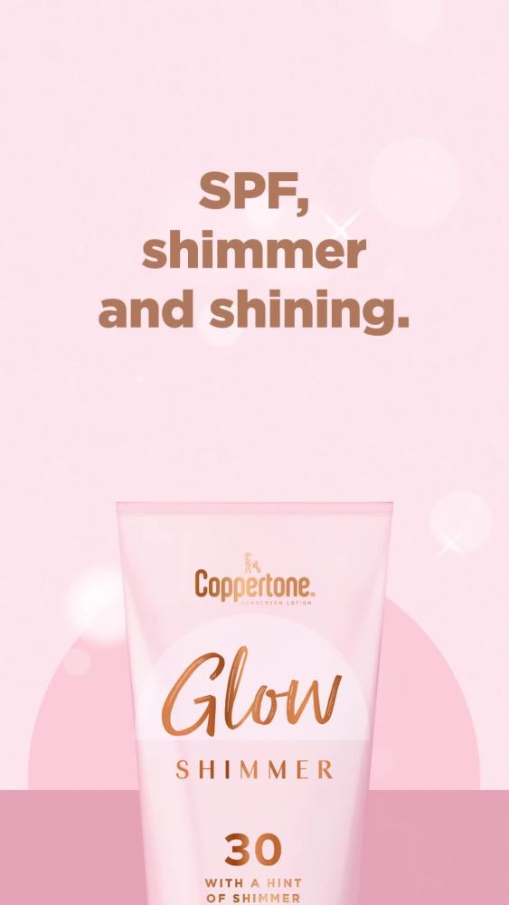 Coppertone Glow with Shimmer Sunscreen Lotion, SPF 50 Sunscreen, 5 Fl ...