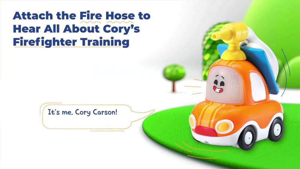 V-Tech Go! Go! Cory Carson Fire Rescue Toy Car with Sounds and Training ...
