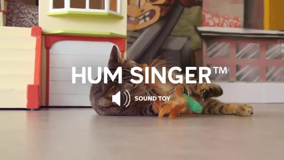 SmartyKat Hum Singer Electronic Sound Cat Toy, Motion Activated ...