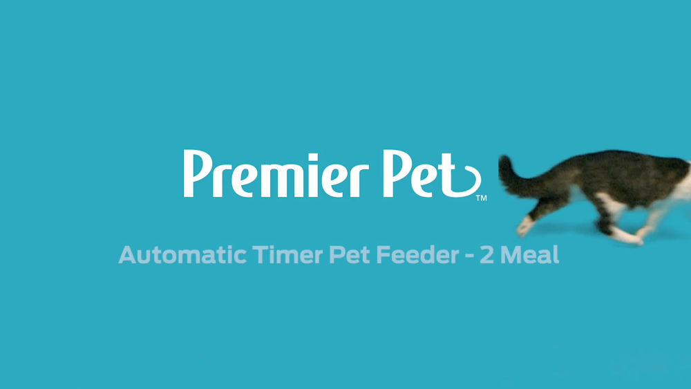 Premier Pet Automatic Timer Pet Feeder - Feeder that Dispenses Dog and ...