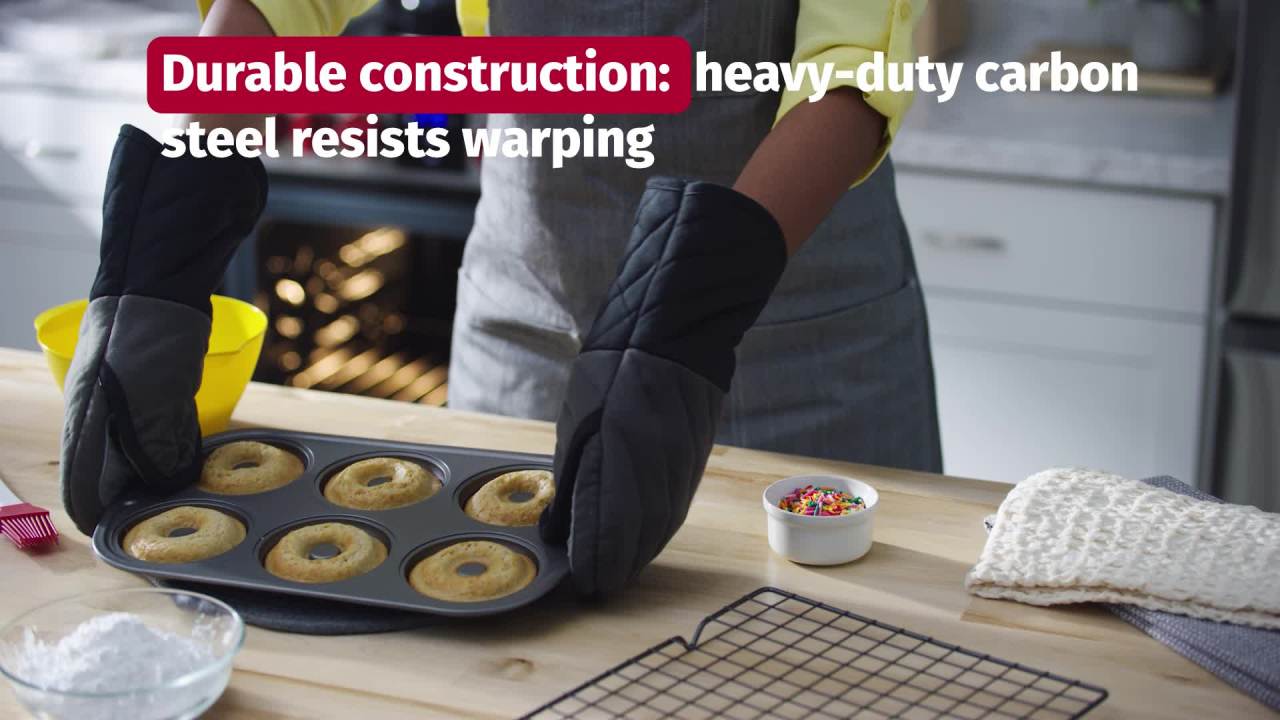 GoodCook Everyday Nonstick Carbon Steel Donut Pan, 6 Cavity - Walmart.com