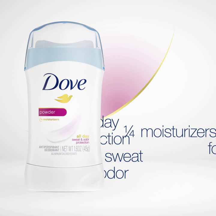 Dove Invisible Solid Antiperspirant Deodorant Stick Powder, 1.6 oz ...