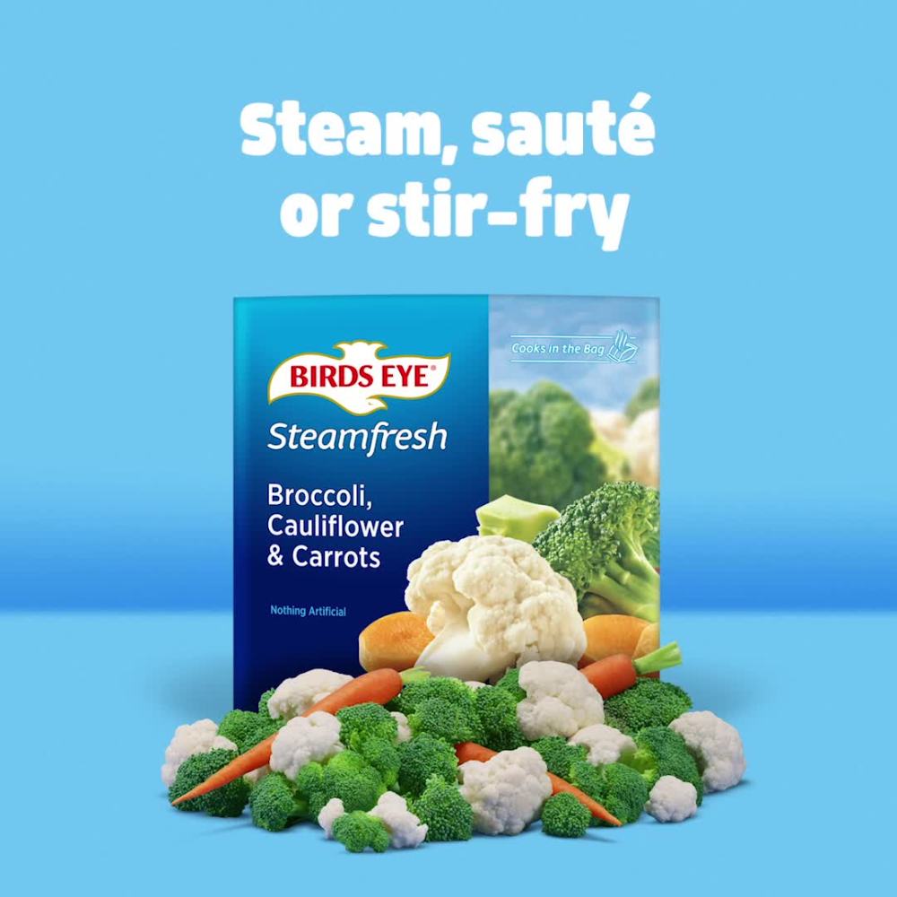 Birds Eye Steamfresh Carrots, Broccoli and Cauliflower, Frozen ...