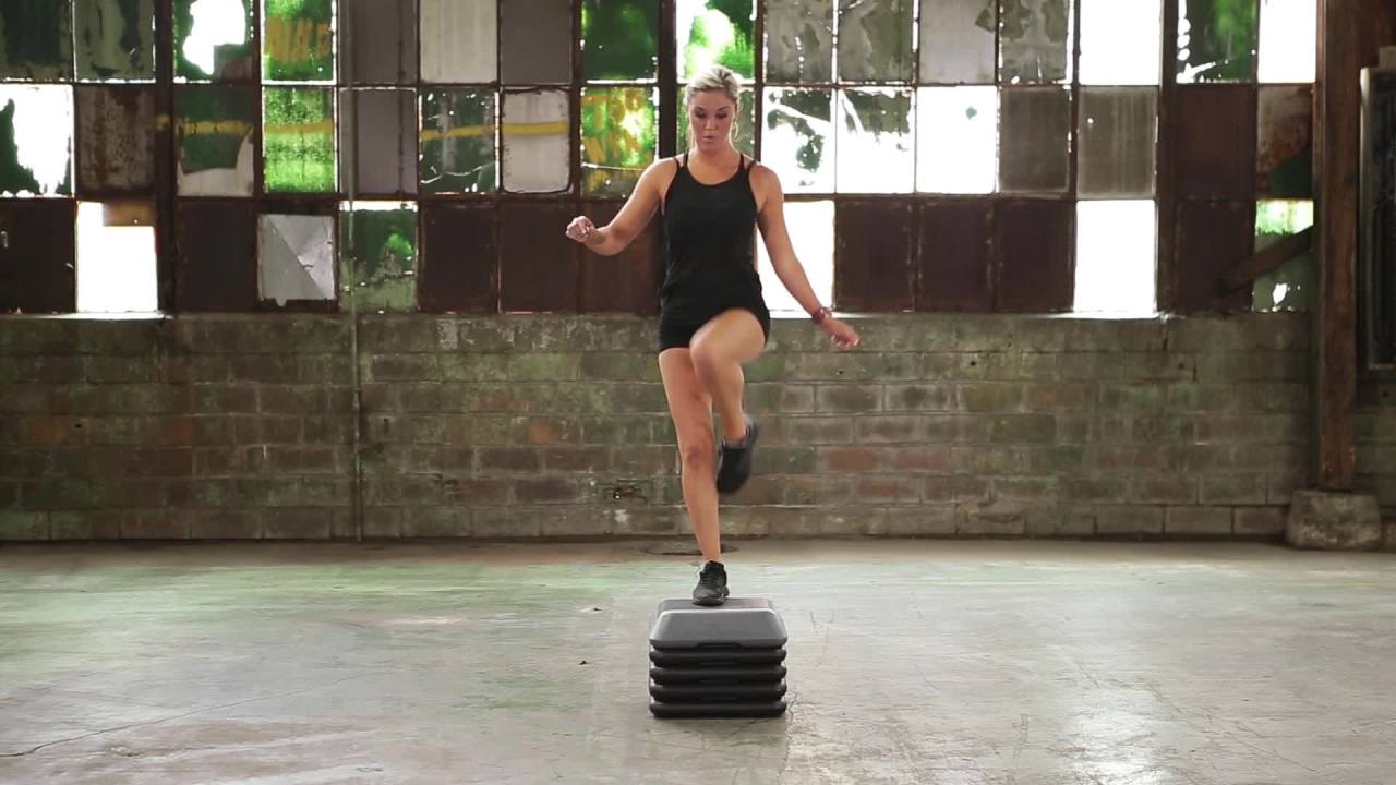 The Step High Step Aerobic Platform with High Step Grey Aerobic ...