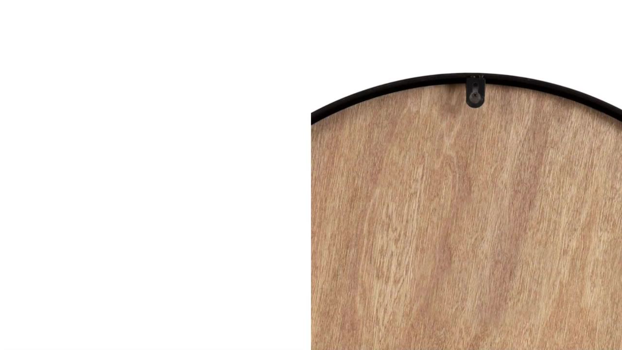 Kate and Laurel Pronte Modern Round Wood and Metal Wall Clock, 22 Inch ...