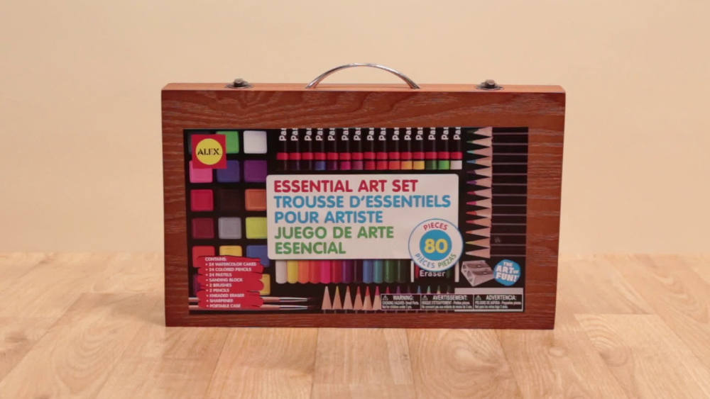 ALEX Toys Artist Studio Portable Essential Art Supplies Set with Wood ...