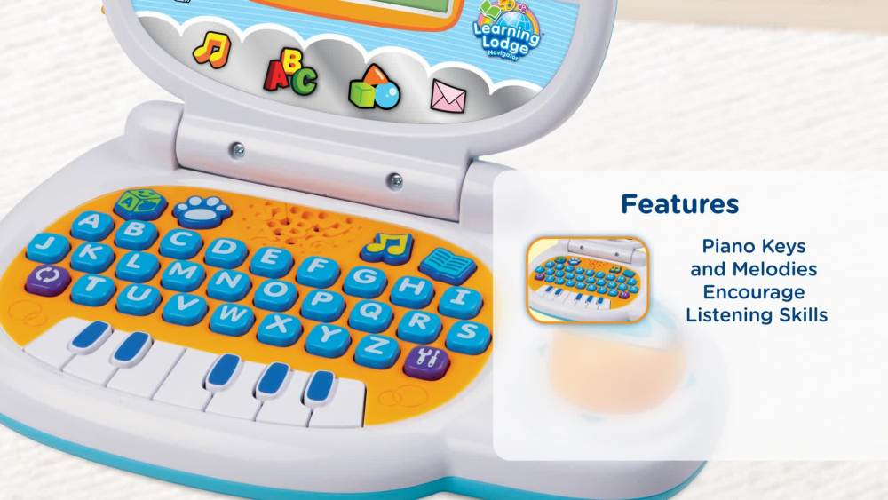 VTech Lil' Smart Top Learning Laptop for Toddlers With QWERTY Keyboard ...