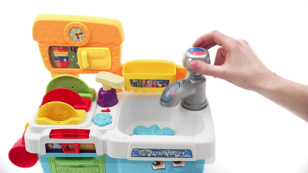 LeapFrog Scrub 'n Play Smart Sink, Electronic Role-Play Toy for Kids ...