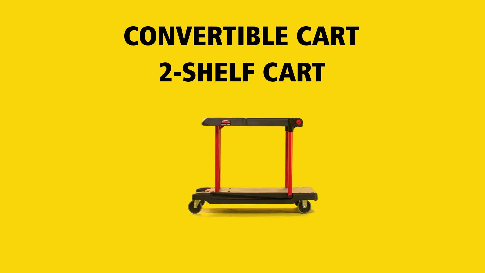 Heavy-Duty Flat Handle Utility Carts (Flat-Shelf) | Rubbermaid ...